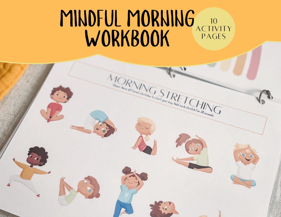 Mindful Morning Workbook - Kids Routine - Words of Affirmation ...