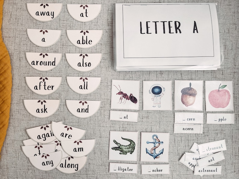 Letter A Unit Study - Letter Reorganization, Writing and Counting ...