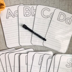 Jumbo Alphabet Double-sided Flashcards - Writing Practice Cards - ABC ...