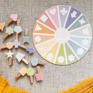 Color Wheel Shape Matching - Fine Motor Skills - Toddler Learning ...