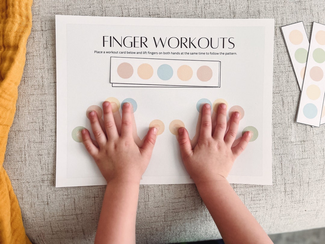 Finger Workout Activity - Hands on Montessori Activity - Fine Motor ...