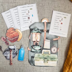 Camping Checklist Game - Play and Learn - Preschool Puzzle - Critical ...