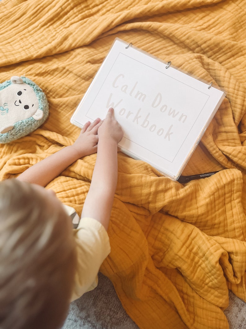 Calm Down Workbook - Calming Corner Tool Kit for Kids - Regulation for ...