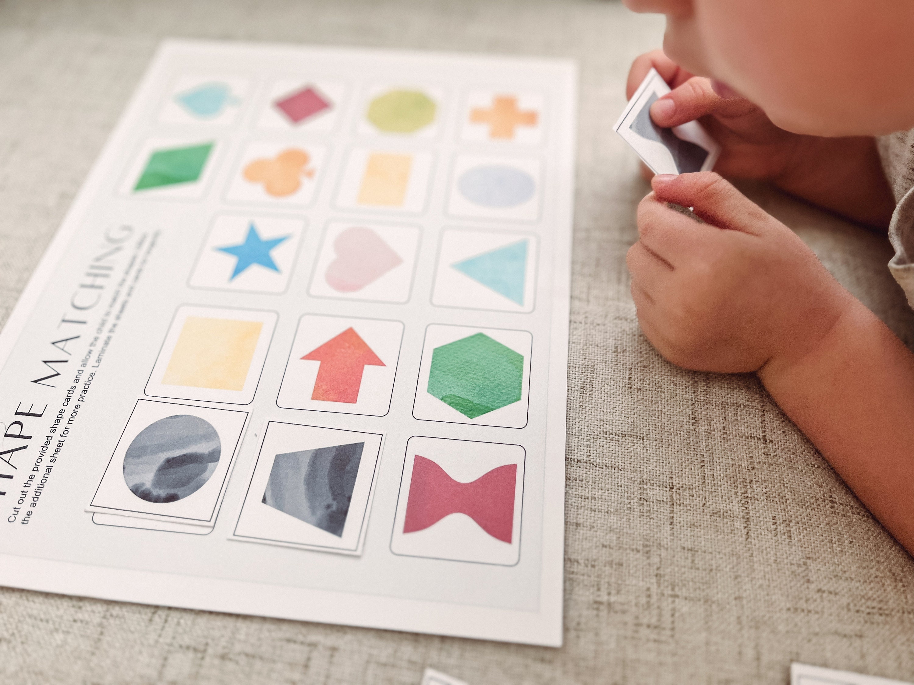 Shape Matching Activity Preschool Learning Toddler Curriculum ...