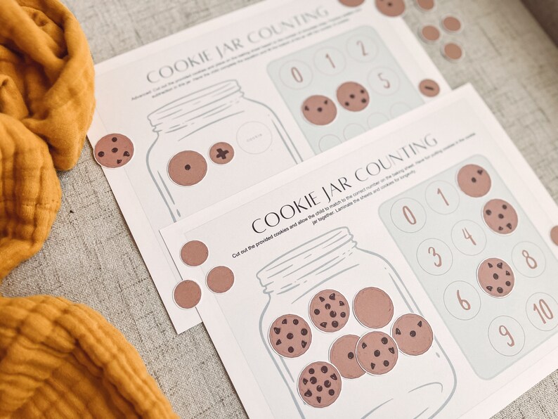 Cookie Jar Counting - Addition and Subtraction - Busy Binder Insert ...