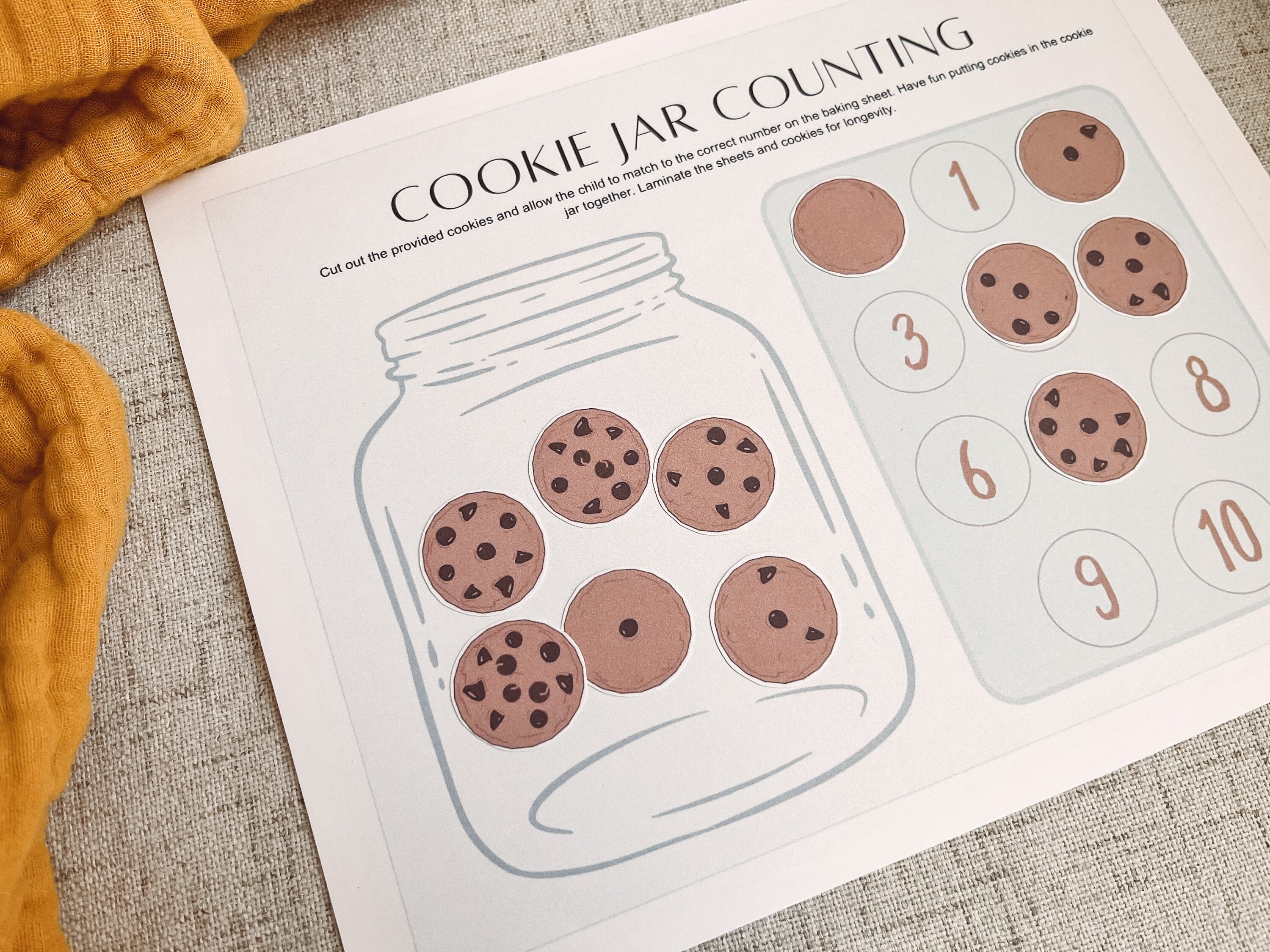 Cookie Jar Counting - Addition and Subtraction - Busy Binder Insert ...