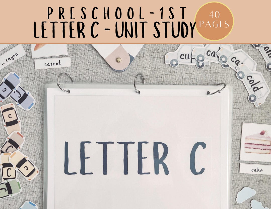 Letter C Unit Study - Letter Reorganization, Writing and Counting ...
