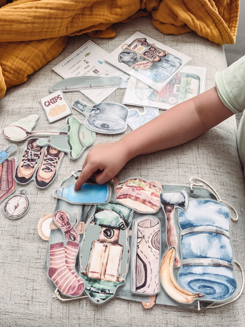 Camping Checklist Game Play and Learn Preschool Puzzle Critical ...