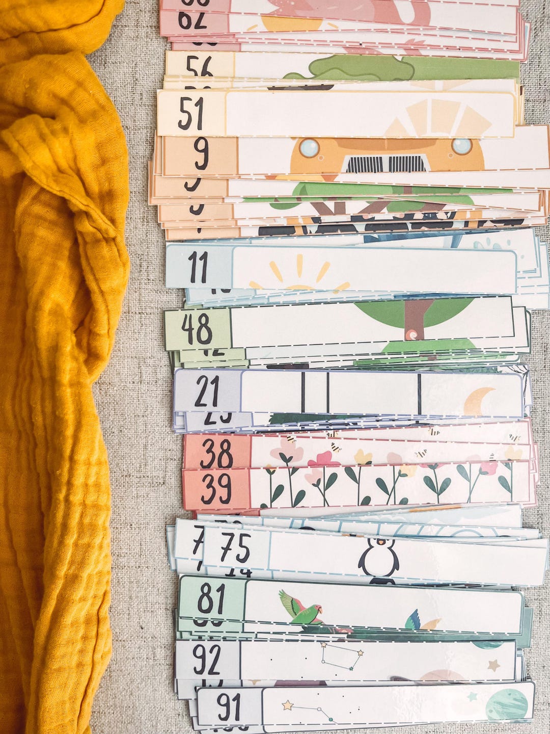 Counting Puzzles 1-100: Vertical Number Learning (printable) - Etsy