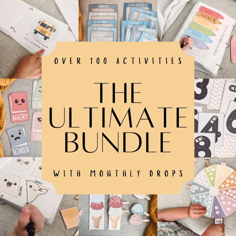 Preschool Activity Bundle - Etsy