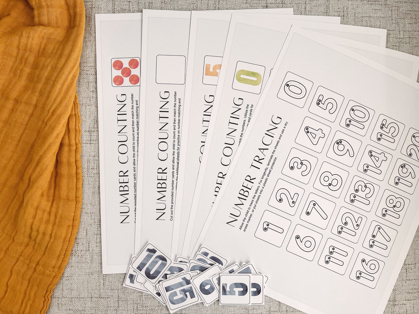 Numbers 1-20 Busy Binder Insert - Counting Practice - Preschool ...