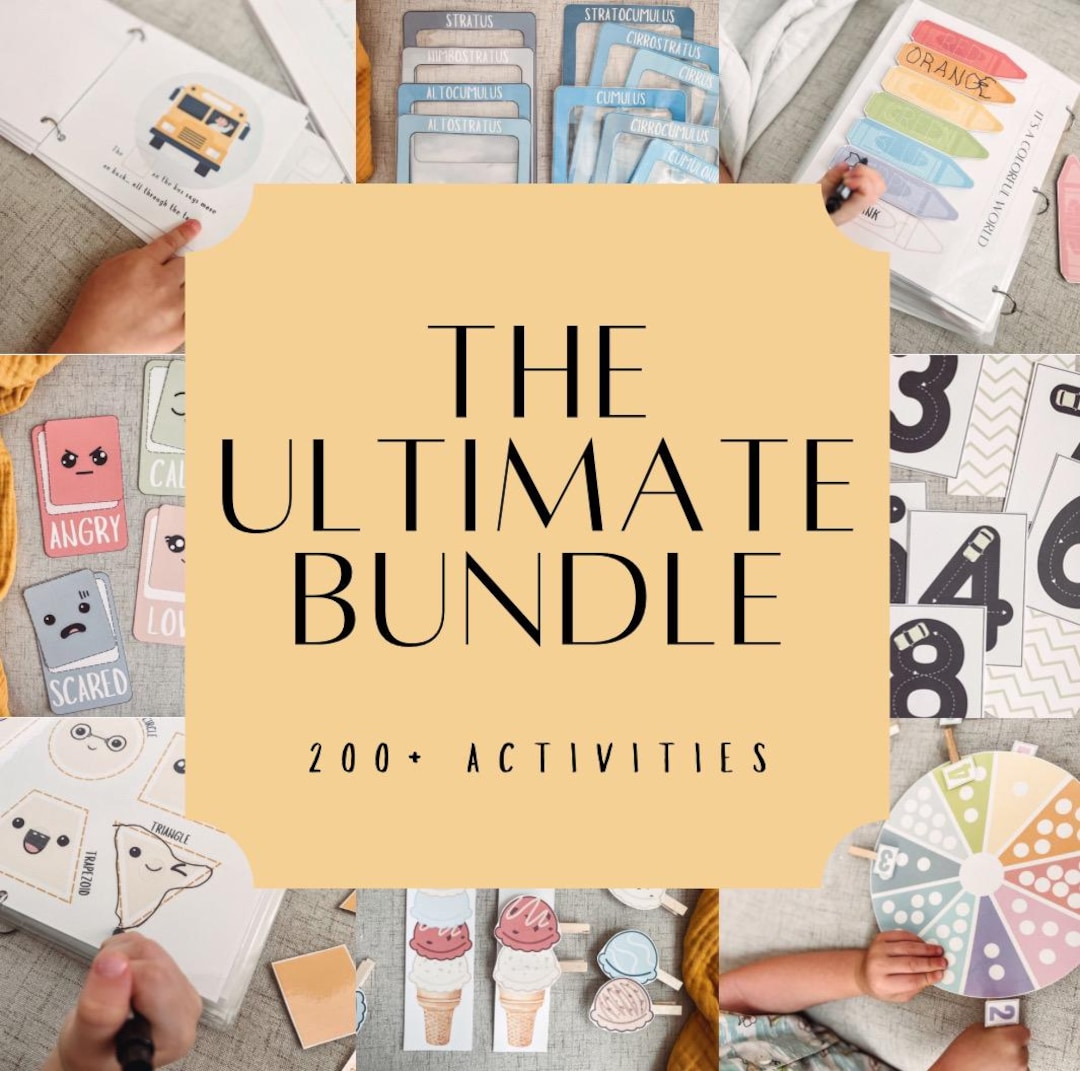 Preschool Activity Bundle - Printable Membership - Workbooks ...