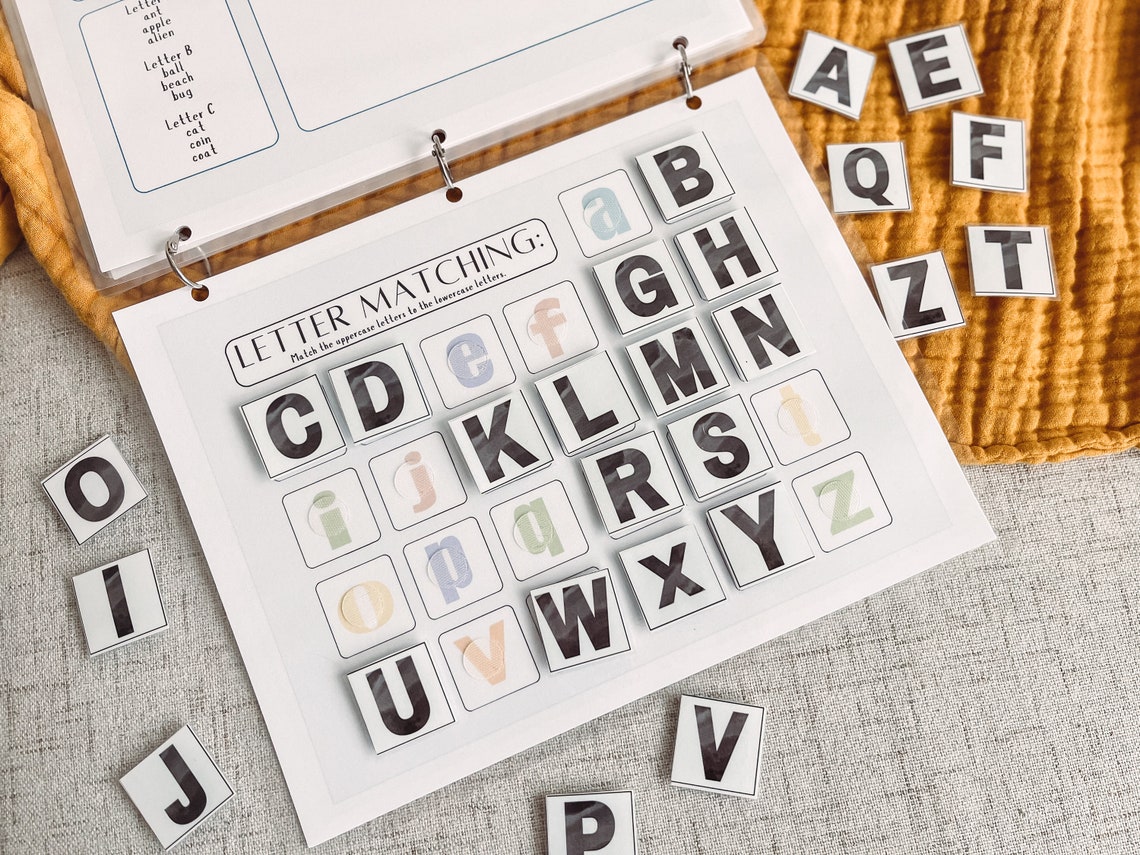 Alphabet Workbook ABC Activity Book Preschool Homeschool Learning ...