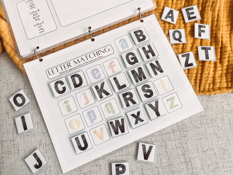 Alphabet Workbook ABC Activity Book Preschool Homeschool Learning ...