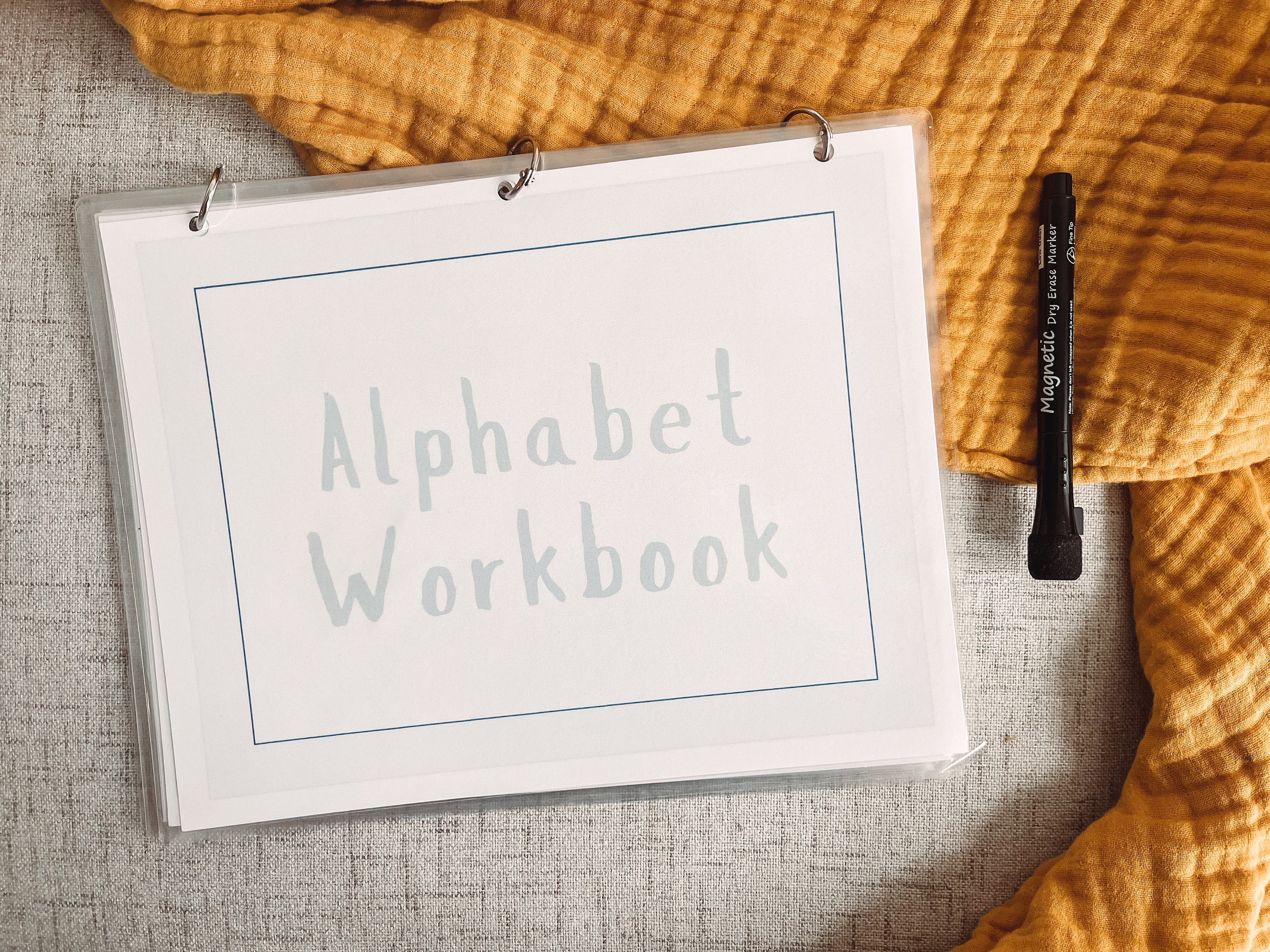 Alphabet Workbook ABC Activity Book Preschool Homeschool Learning ...