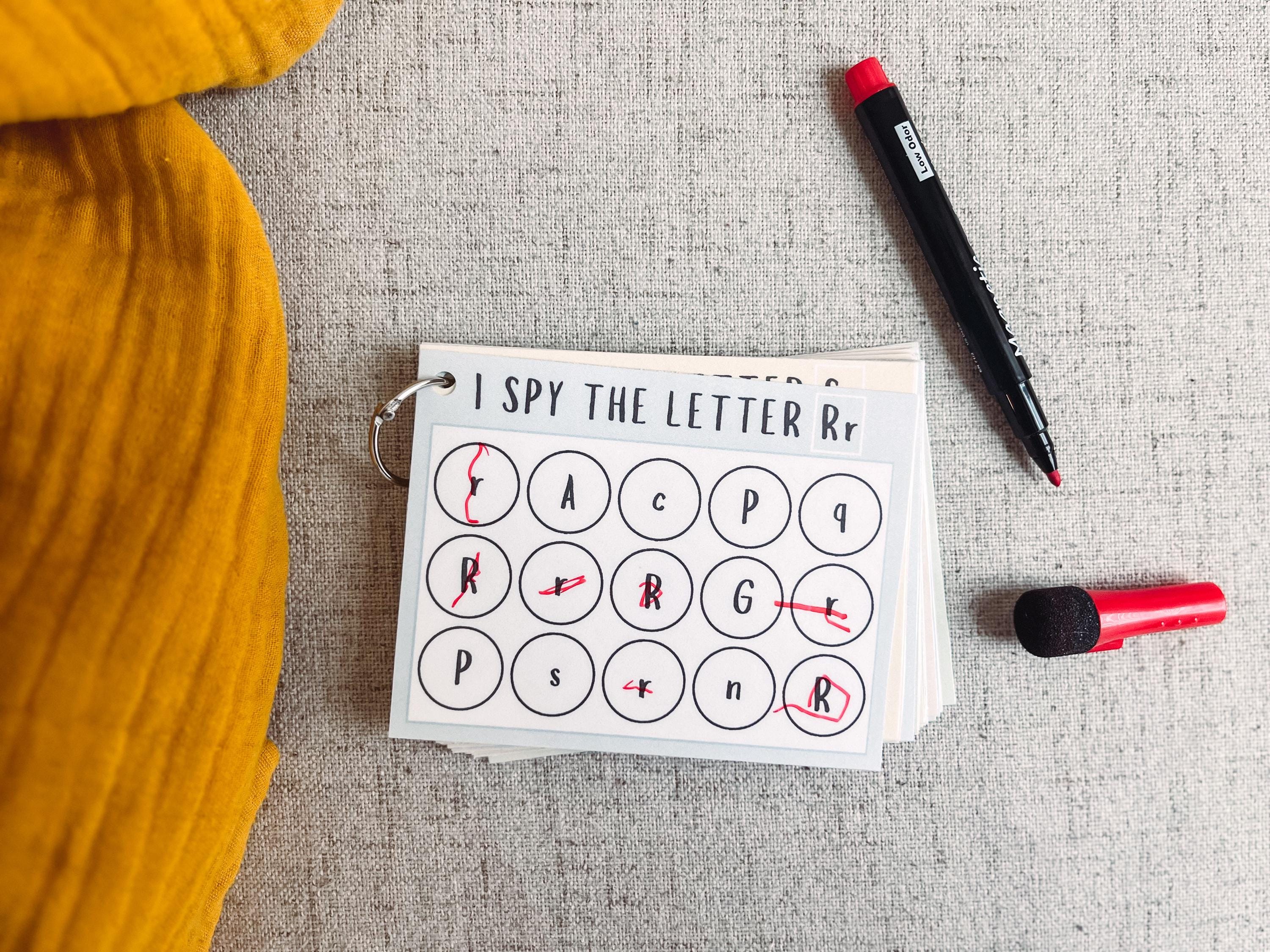 I Spy Alphabet Cards - ABC - Letter Recognizing - Homeschool Resource ...