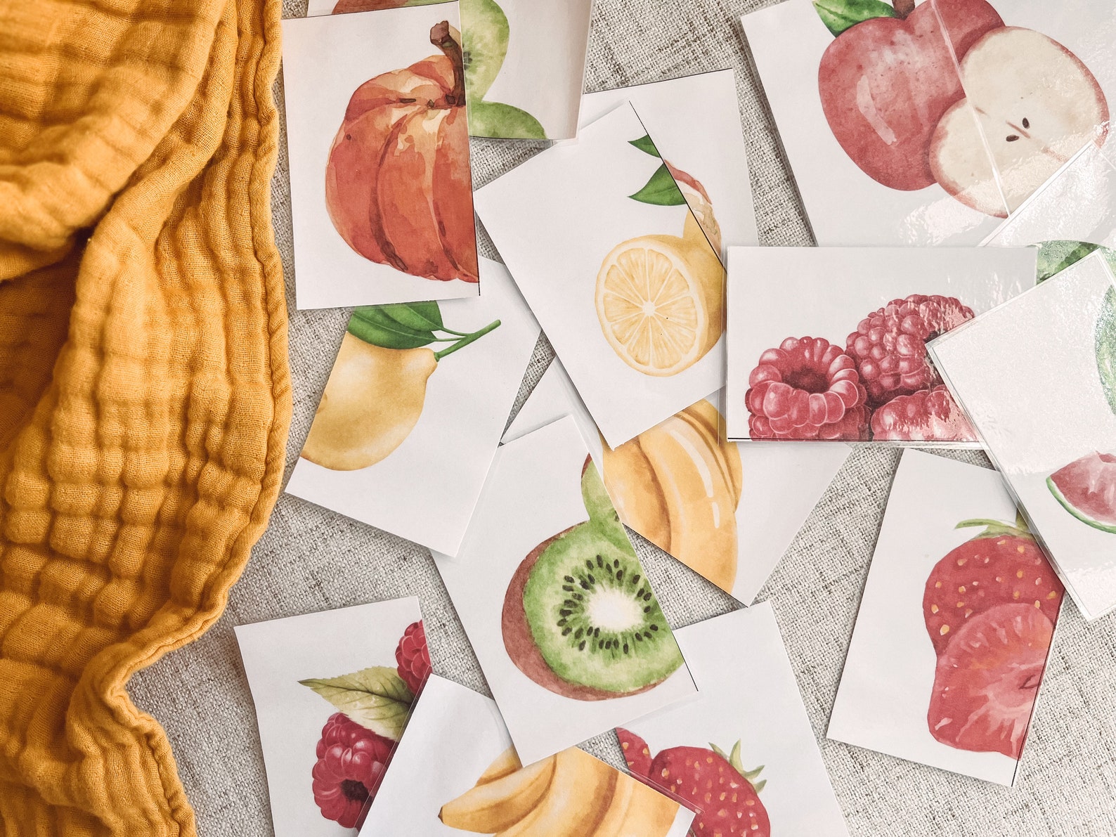 Matching Cards - Healthy Food 40 Count - Preschool Learning - Toddler ...