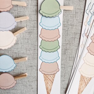 Complete the Ice Cream Pattern Activity Preschool Pre-math Skills ...
