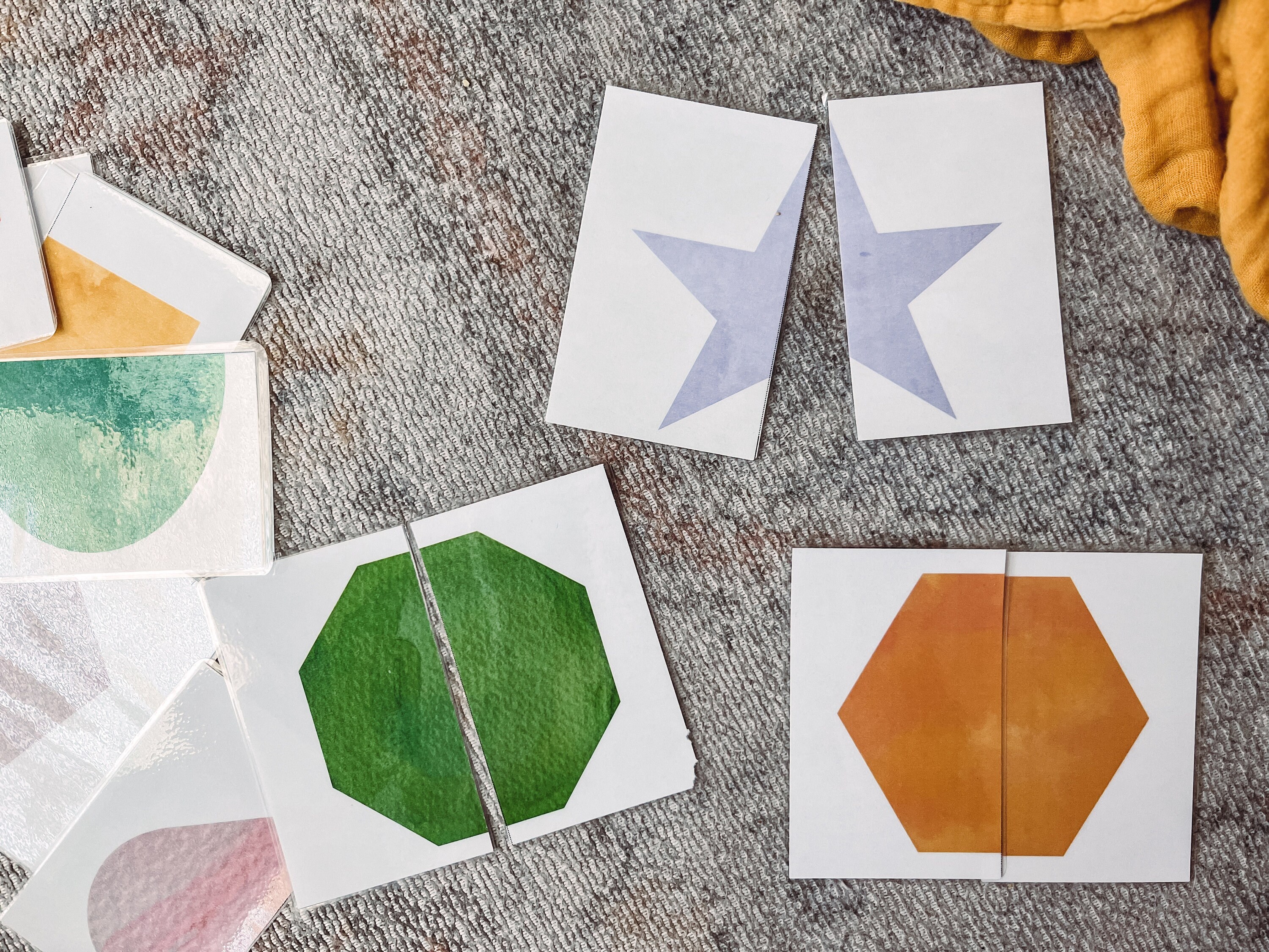 Card Matching Shape Activity Toddlers Learning Game Prek Printable ...