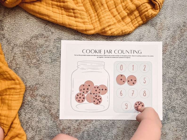 Cookie Jar Counting - Addition and Subtraction - Busy Binder Insert ...