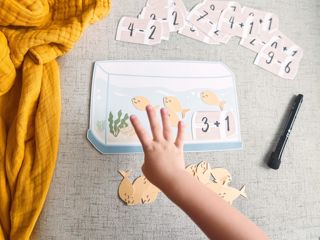 Fish Tank Counting - Preschool Activity - Kindergarten Math Lesson ...