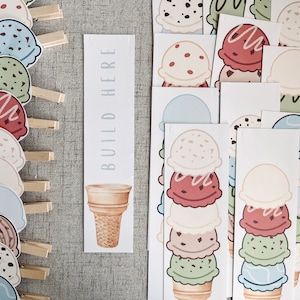 Ice Cream Builder Activity - Fine Motor Skills - Preschool Pattern ...
