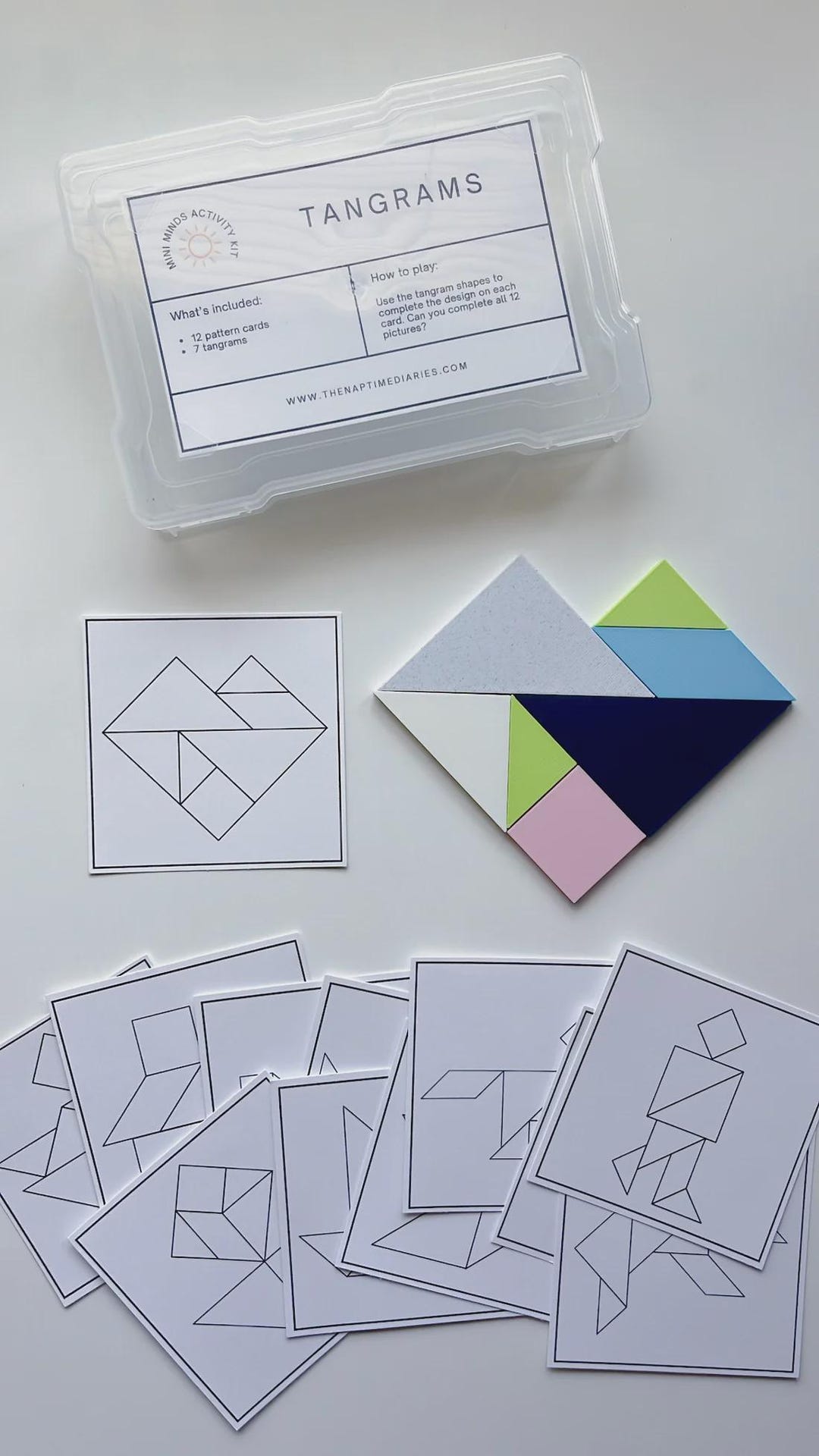 Tangrams - Preschool Learning Kit - Etsy