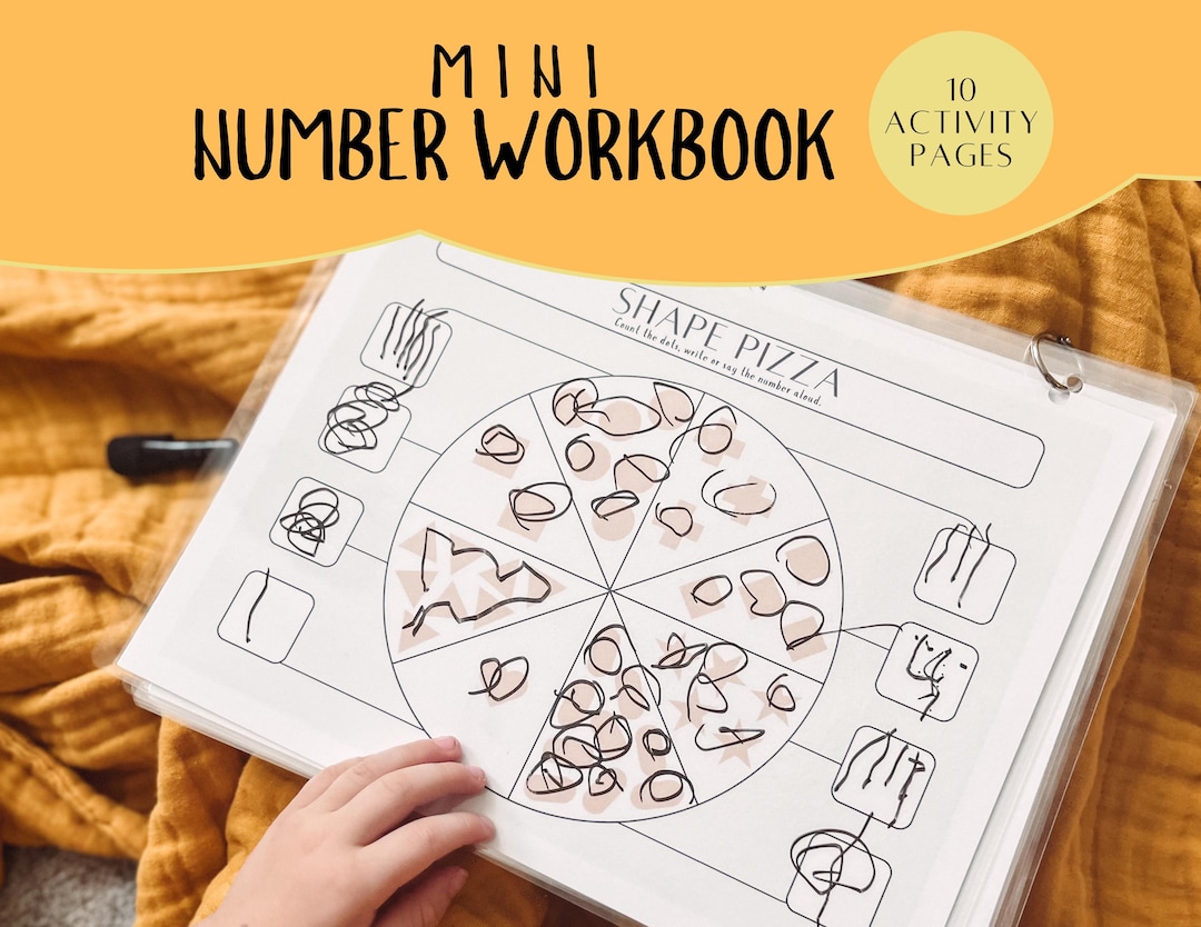 Number Workbook - Counting Activity Book - Preschool Homeschool ...