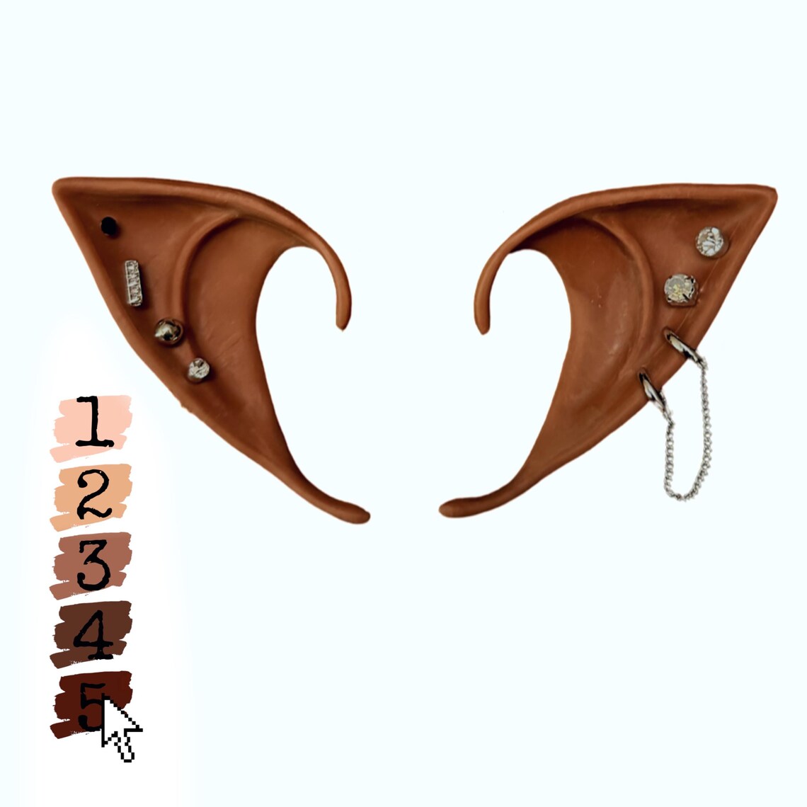 Customized Skin Tone Pierced Elf Ears - Etsy