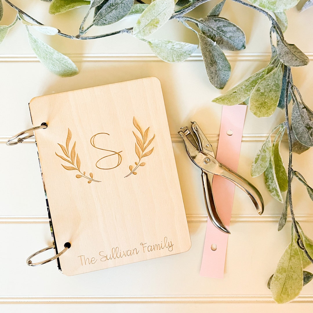 Card Keepsake Book - Wood - Personalized - Card Keeper - Milestone ...