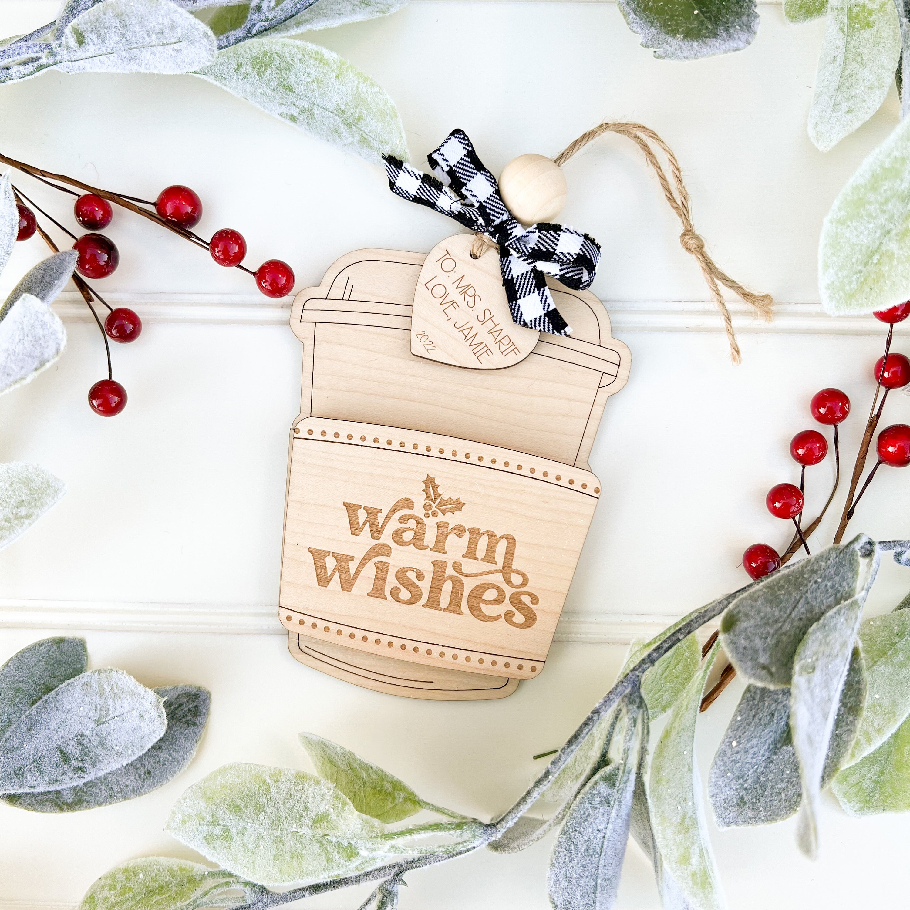 Warm Wishes Gift Card Holder & Ornament FREE Personalization Quick ...