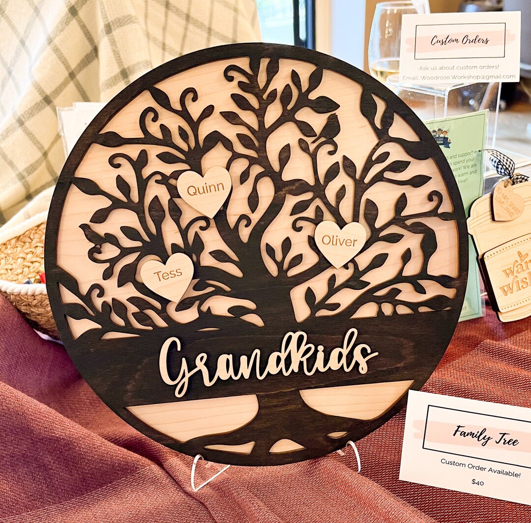 Family Tree - Grandparent Gift - Mothers Day Gift - Handmade ...