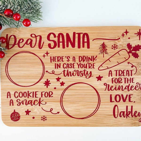 Santa Tray - Etsy