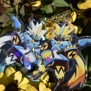Band-style Zeraora Acrylic Keychain 3 - Etsy