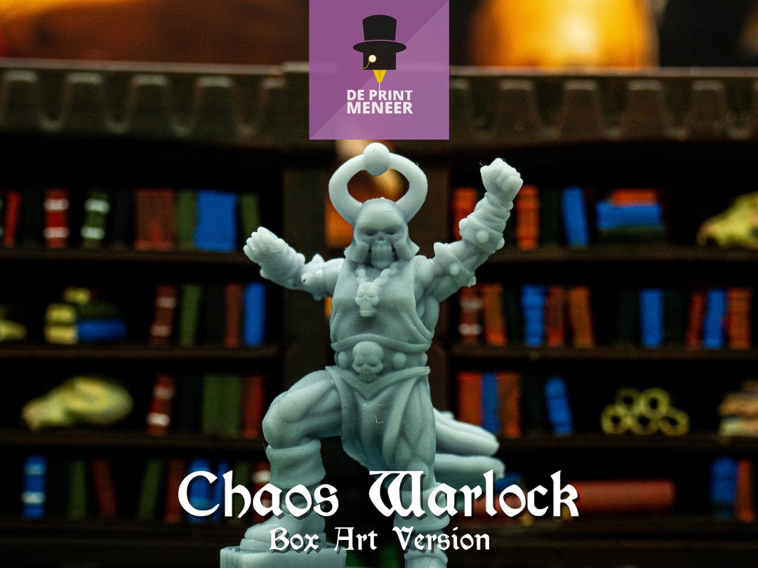 Heroquest Chaos Warlock Box Art Mini 3D Print - Etsy