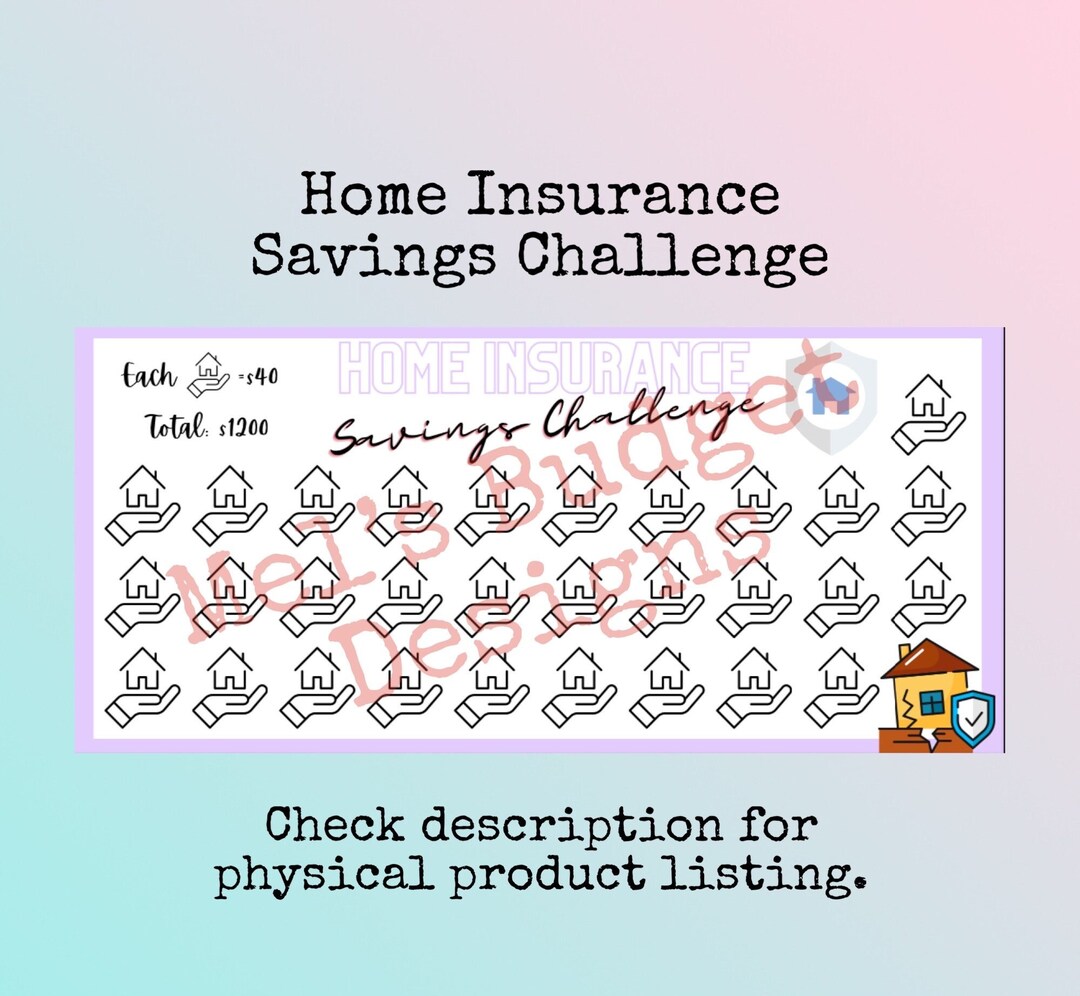 Home Insurance Savings Challenge - Etsy