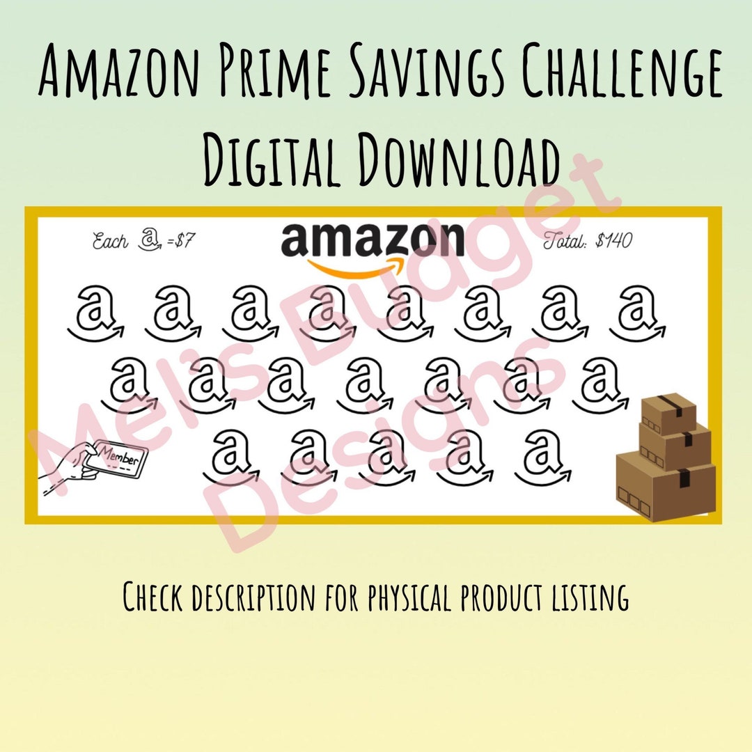Amazon Prime Savings Challenge - Etsy