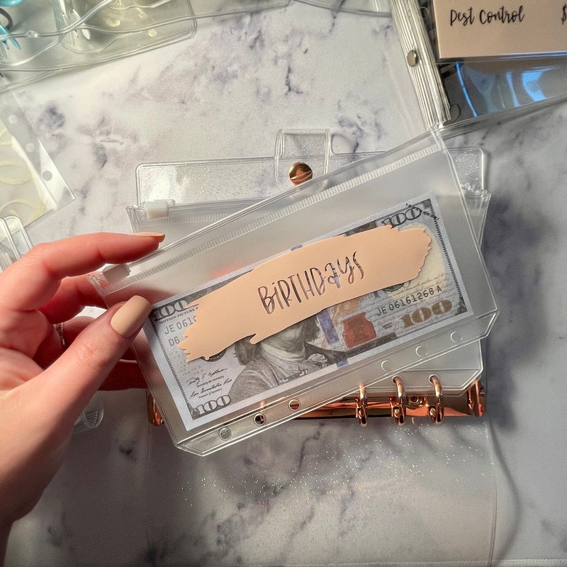 Zipper Cash Envelopes - Etsy