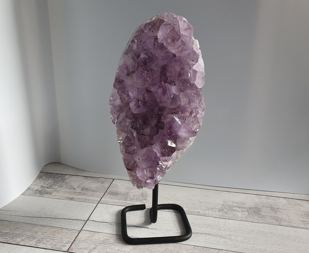 Amethyst With Stand 2.6kg Natural Specimen Druse Geode 2 - Etsy