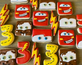Cars Themed Sugar Cookies - Etsy