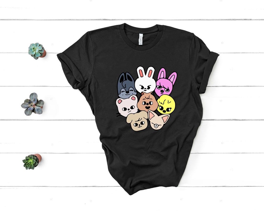 Skzoo Characters Tee, SKZ Animal Shirt, Stray Kids T8 Tee, SKZ Merch ...