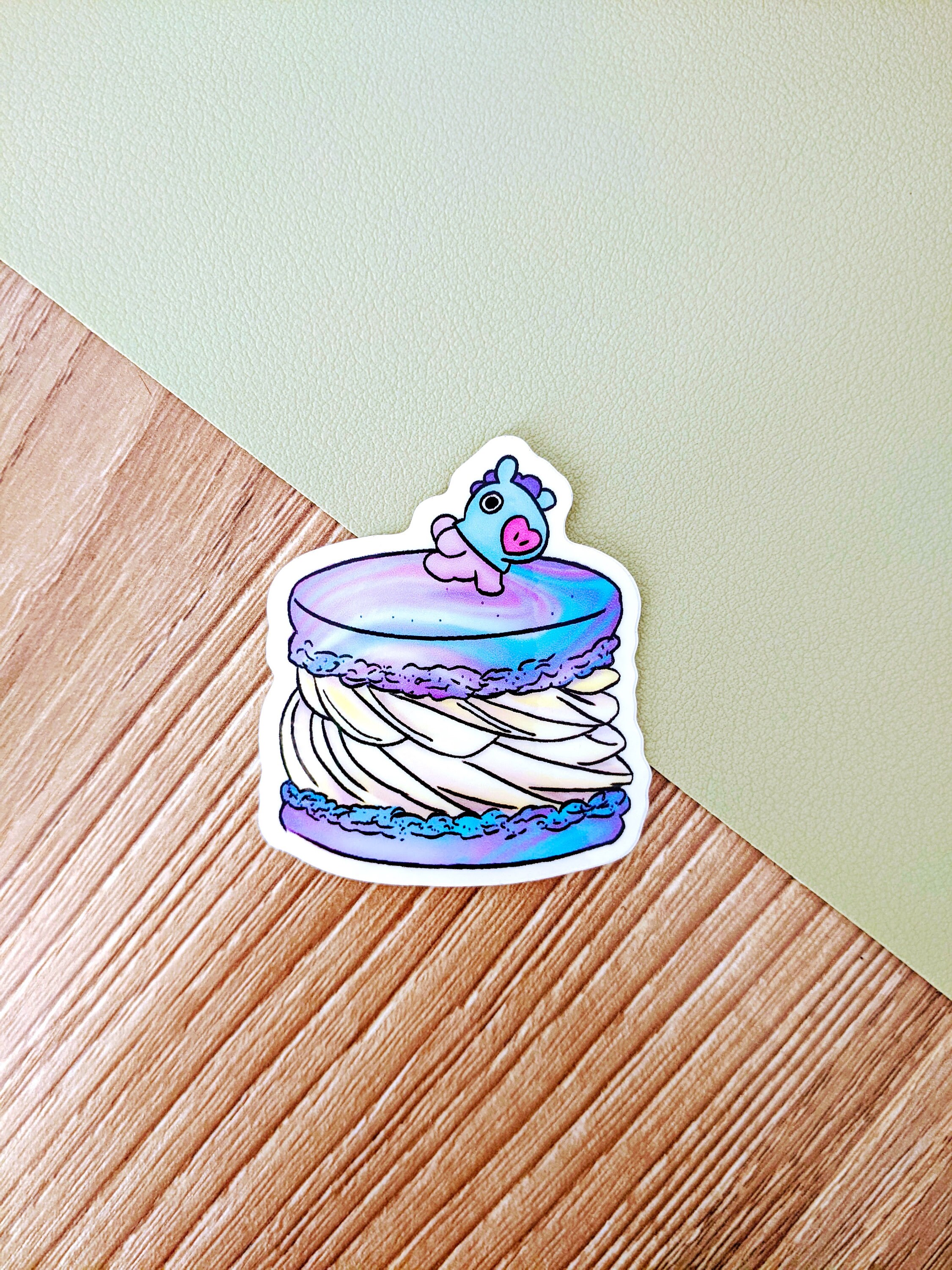 Cute BT21 Mang Macaron Sticker | Decorate Your Laptop, Planner, Phone ...