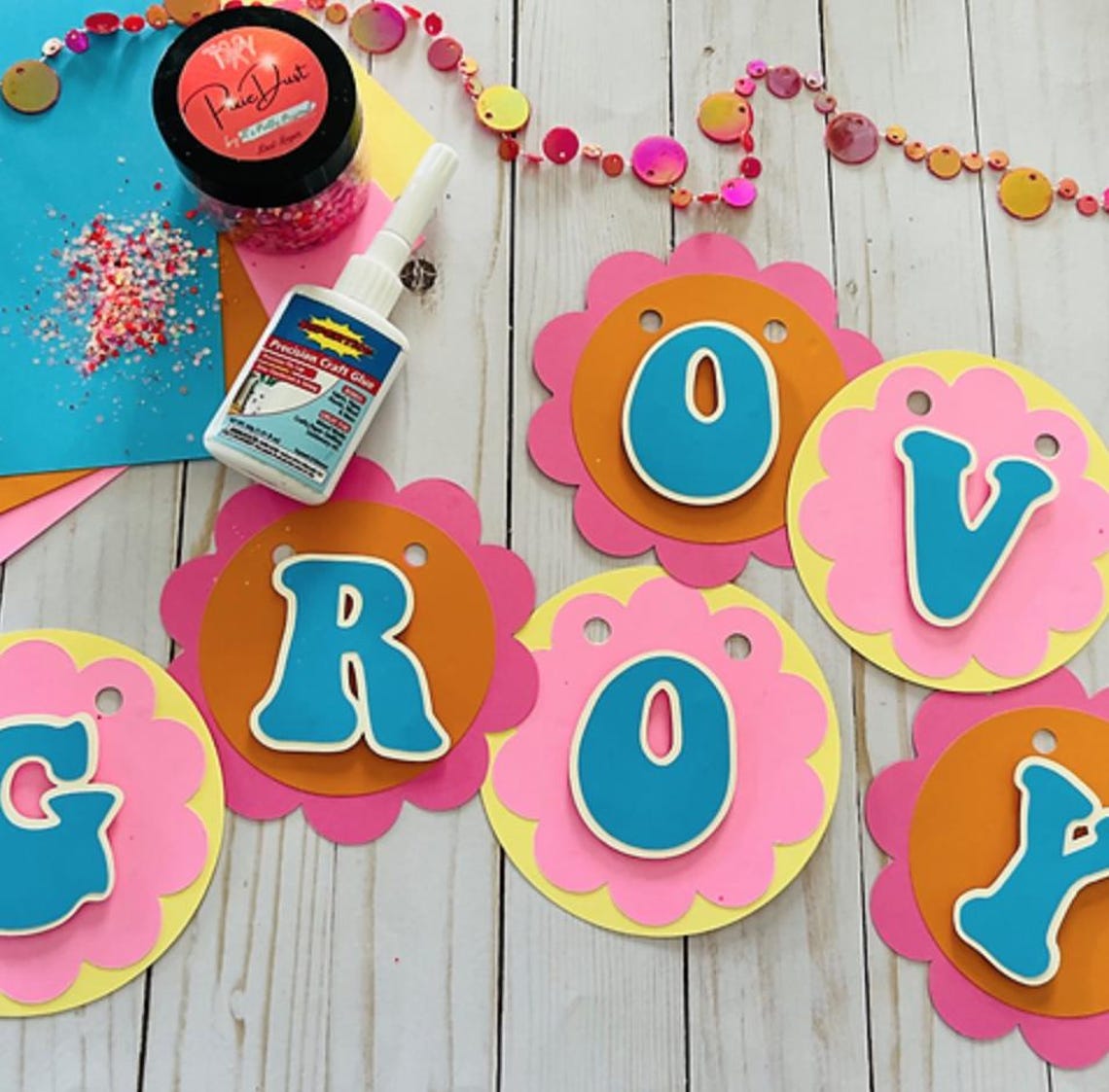 60's Party Decor SVG Bundle by Auntie Tay | Nostalgic Icon Banner ...