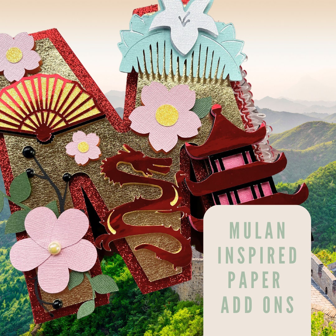 Mulan Party Paper Add-ons SVG: Cricut & Silhouette (digital Download ...