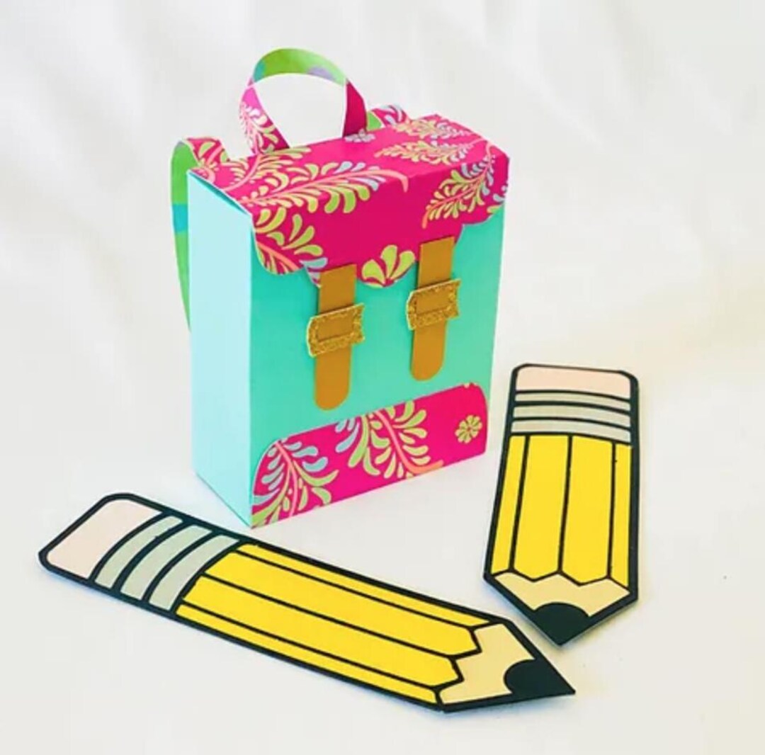 3D Backpack Box SVG by Auntie Tay | Digital Download | Back to School ...