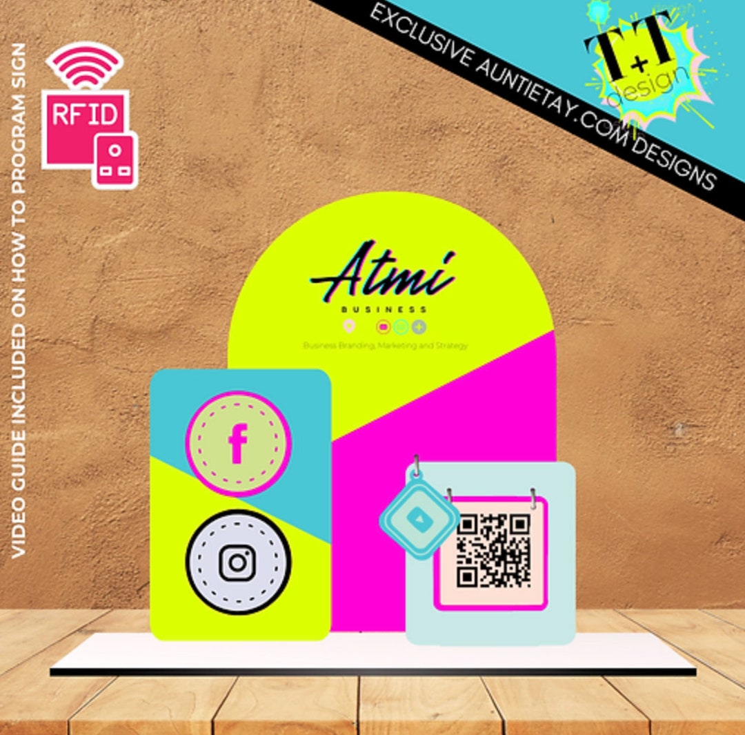 Exclusive Auntie Tay check Out Social Media Double Dangle Sign Acrylic ...