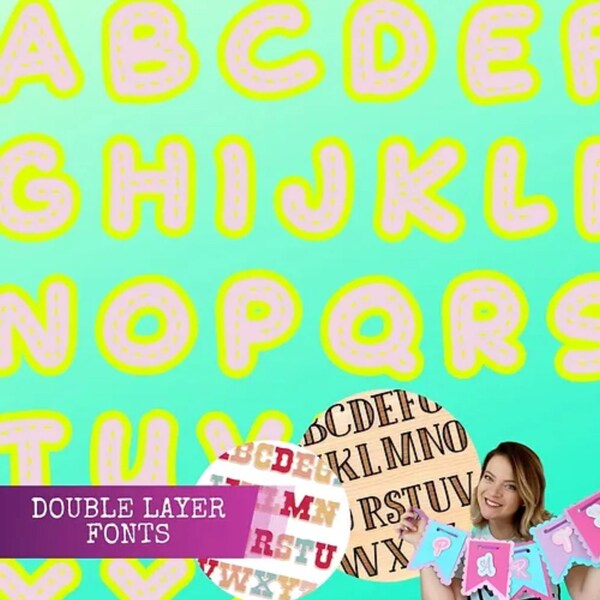 Stitch Font Laser Layer Alphabet - Etsy