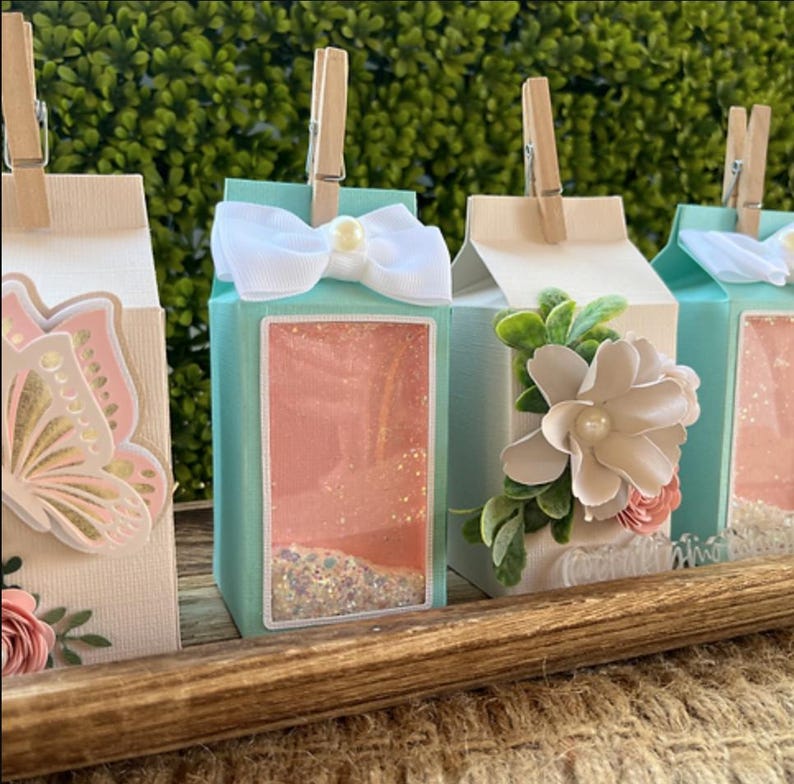 Auntie Tay Milk Carton Box SVG Milk Box Favor Boxes Baby Shower Decor ...