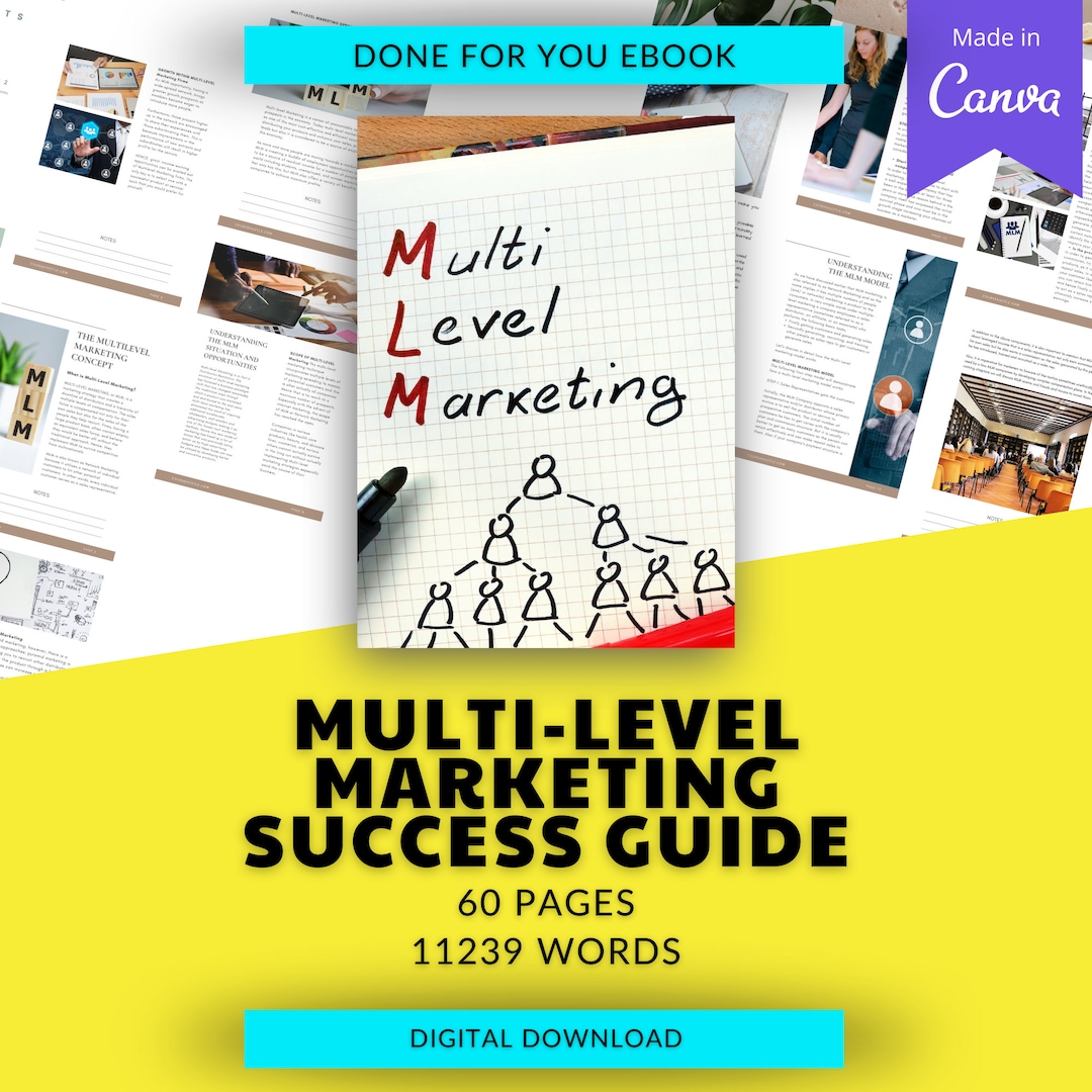 Multi Level Marketing Success Guide | Done for You Ebook Canva ...