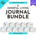 11 Mindful Living Journals BUNDLE Done for You Personalized Journal ...